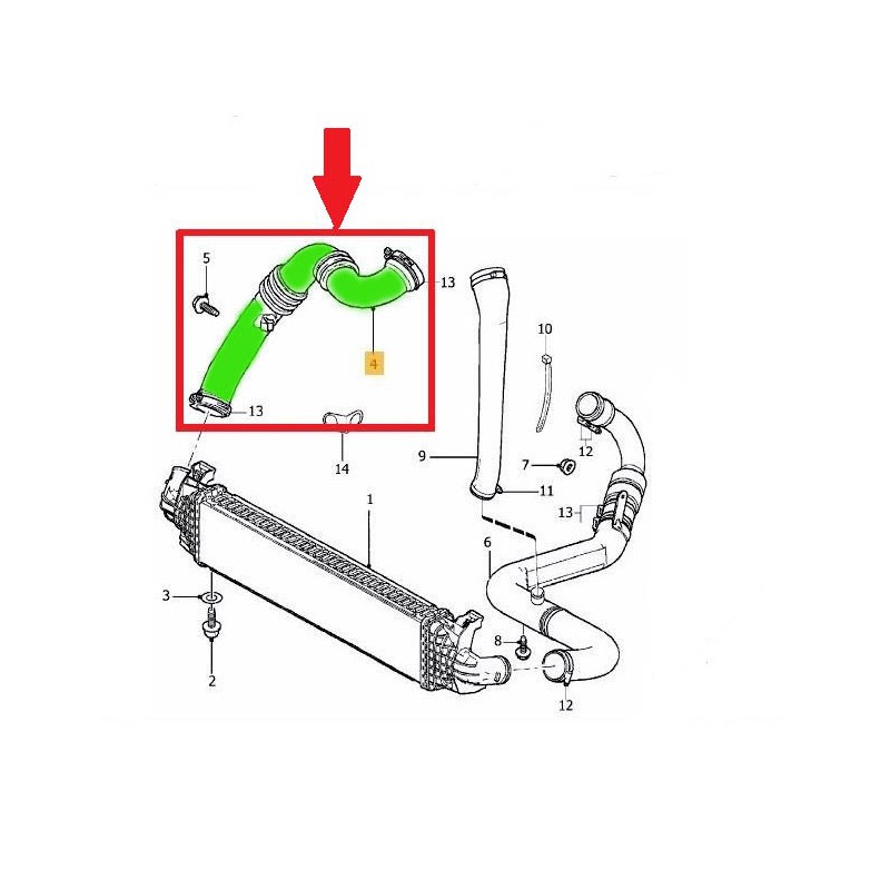 RURA WĄŻ TURBO INTERCOOLERA FORD FOCUS II 2.0TDCI 1337785