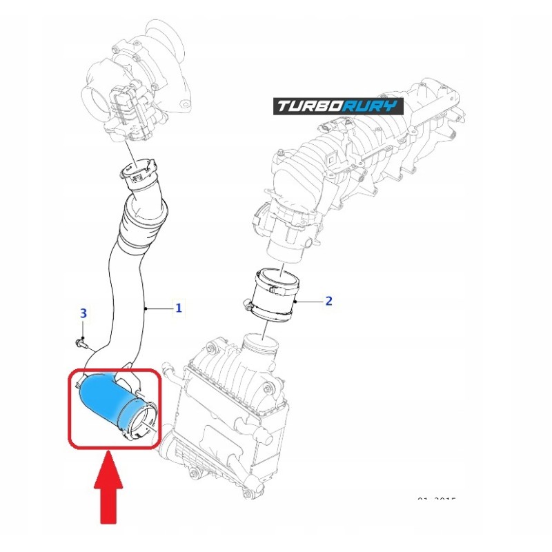 RURA TURBO JAGUAR XE X760 XF X260 2.0 D T2H19903