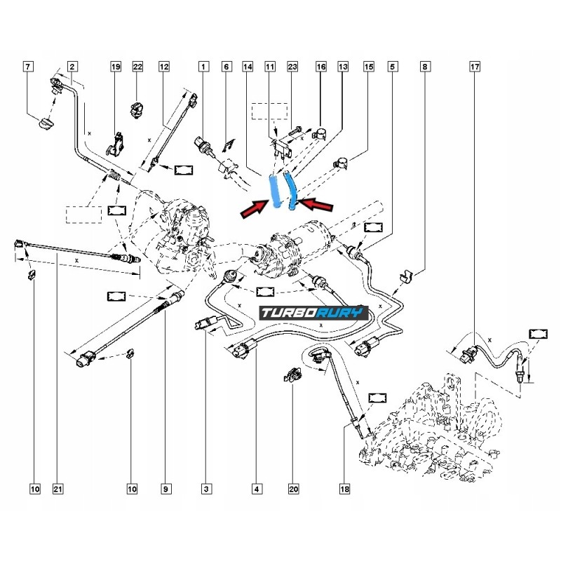 WĄŻ CZUJNIKA CIŚNIENIA DACIA 208742477R 208744694R